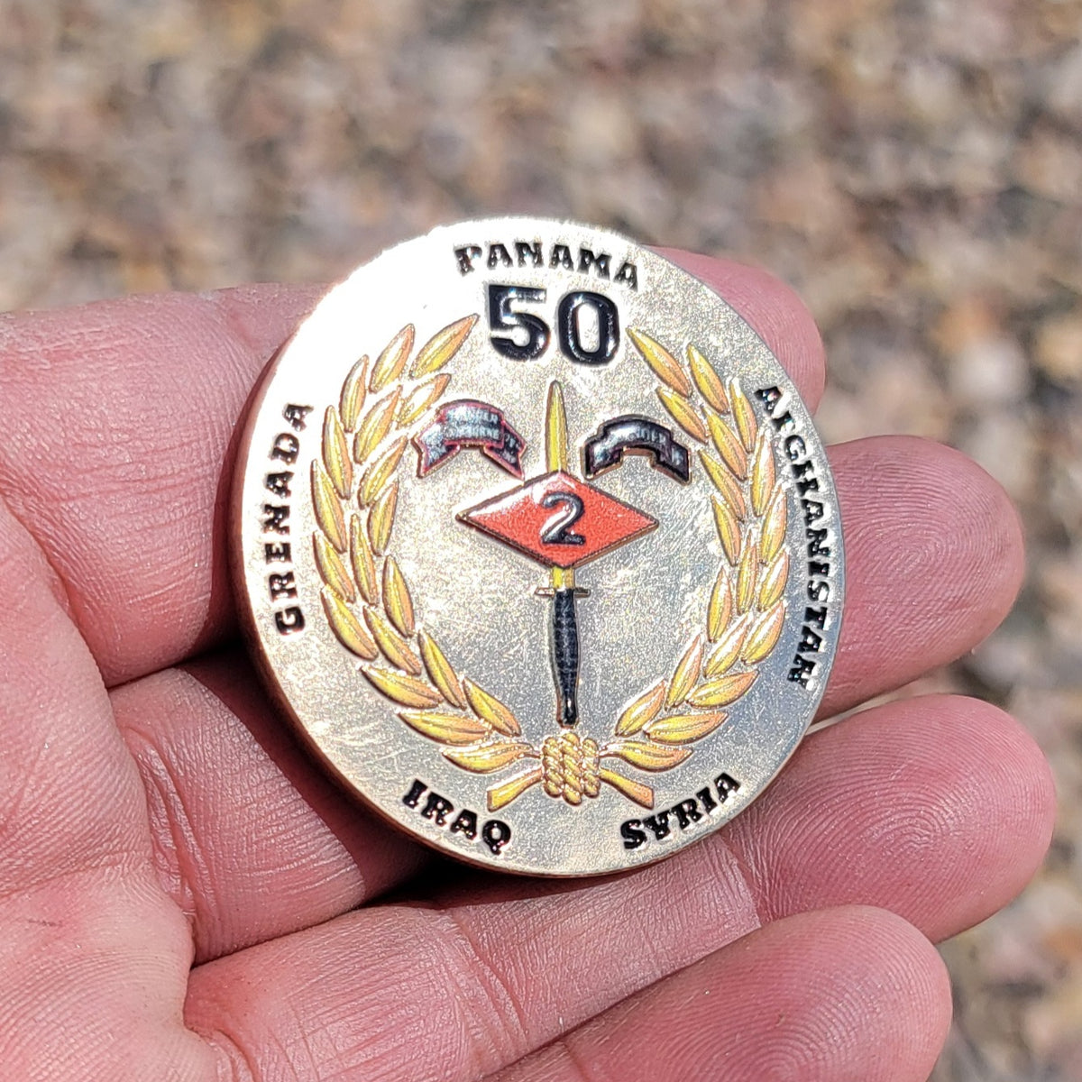 2d Ranger Bn 50th Ann Coin – Scroll Factory