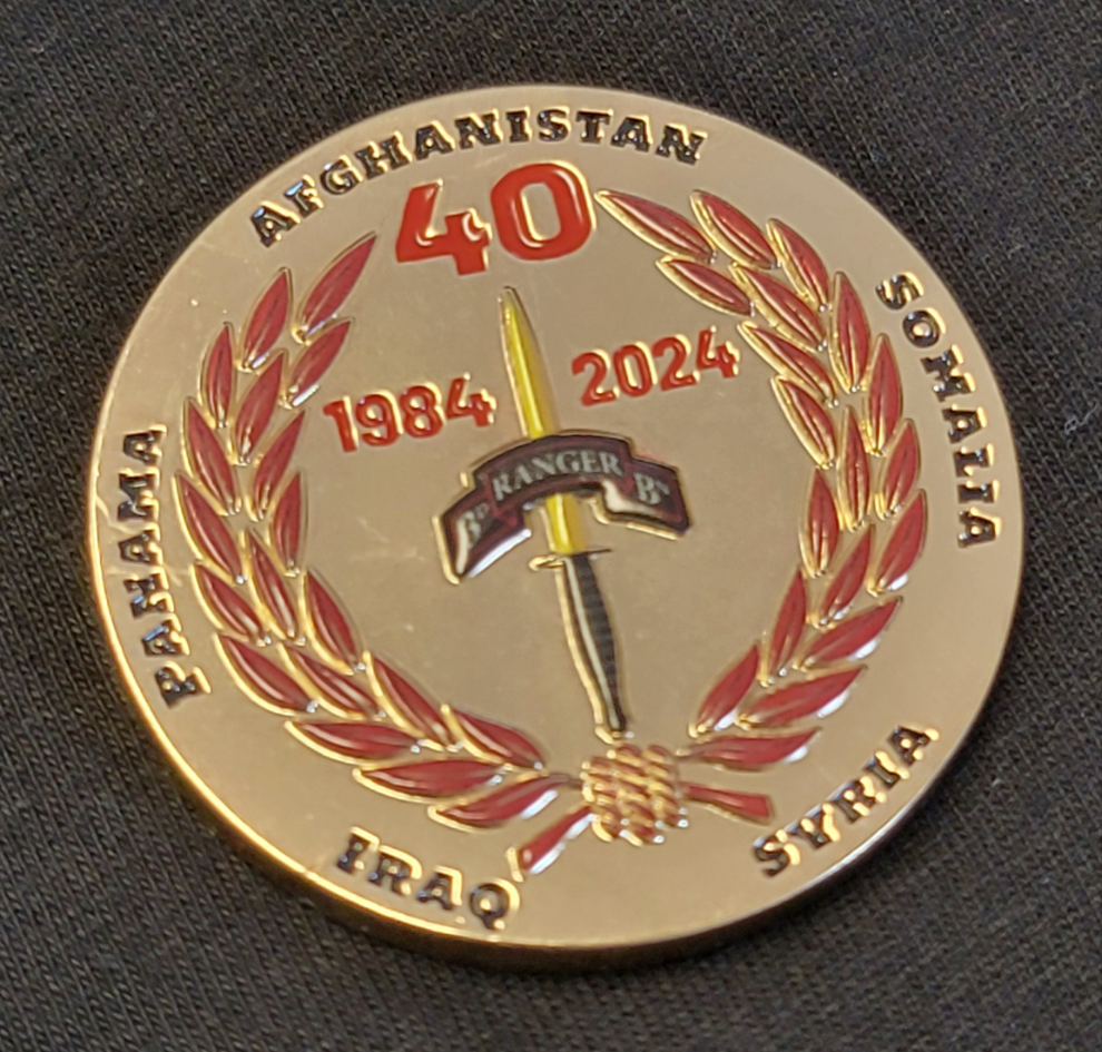 3d Ranger Bn 40th Ann Coin – Scroll Factory