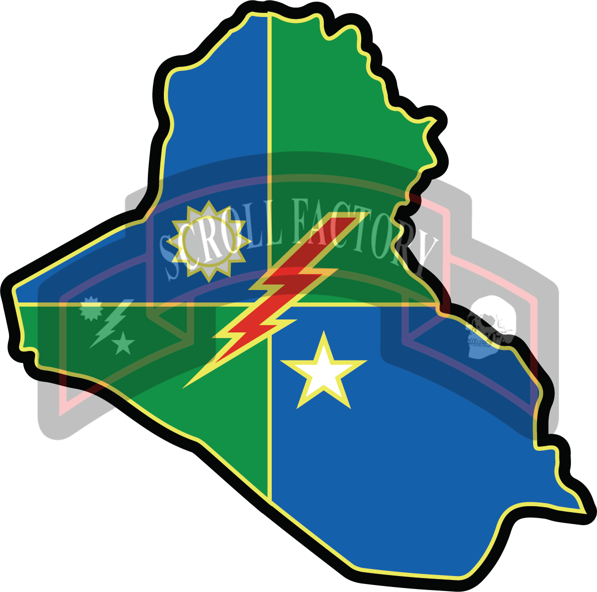 Ranger Combat Countries 75th DUI Sticker – Scroll Factory