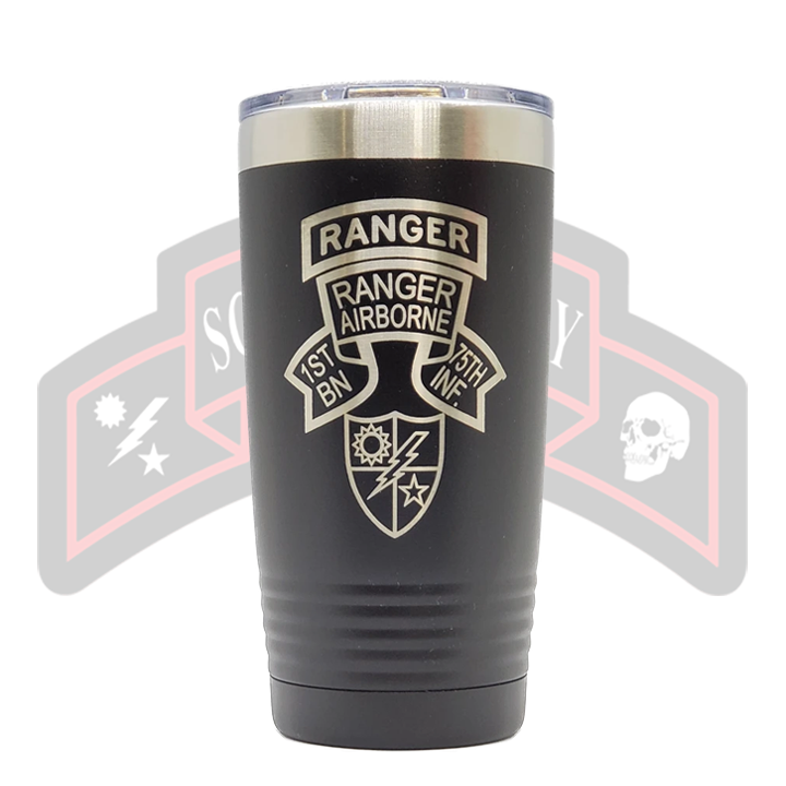 Tumbler - 1st Ranger Bn Old Scroll – Scroll Factory