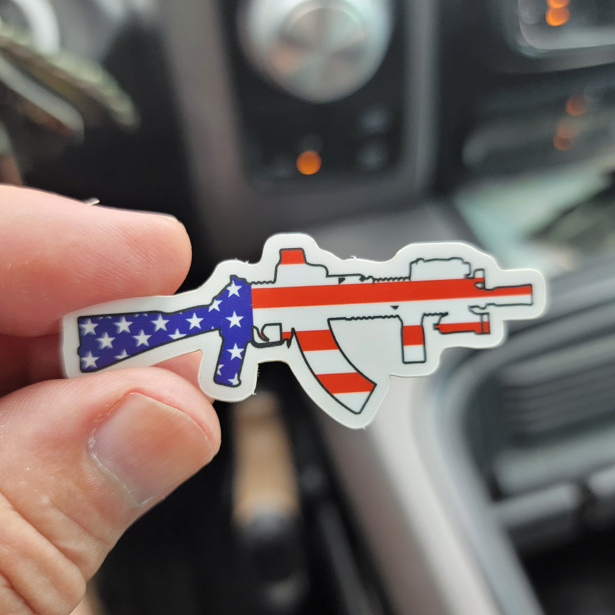 AK US Flag Sticker – Scroll Factory