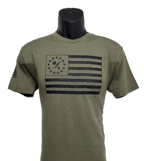 Betsy 75th DUI Outline flag shirt – Scroll Factory