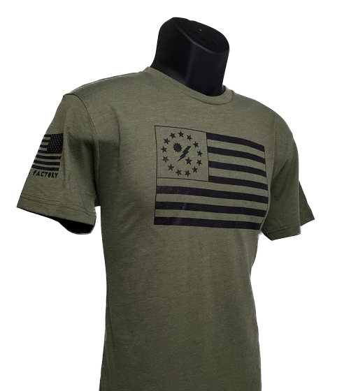 Betsy 75th DUI Outline flag shirt – Scroll Factory